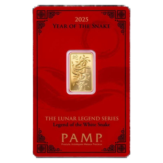 5 g Legendarne Księżyce Biały Wąż Złoty Sztabka | PAMP | 2025 ...